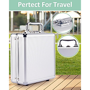 KAILE Mexican Train Dominoes Set with Numbers, 91 Tiles Double 12 Colored Dominoes Game Set with Aluminum Case for Families Kids 2-4 Players