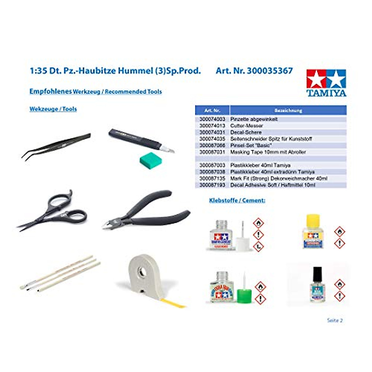 Tamiya 35367 1/35 German Heavy SP Howitzer Hummel Plastic Model Kit