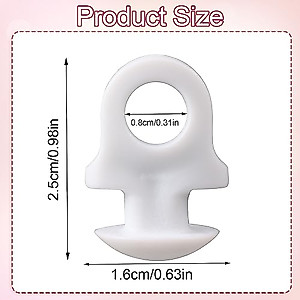 3pcs Keychain Hanger for Bogg Bag, Plastic Hooks Compatible with Bogg Bag Accessories for Bogg Bags Suitable for Charms Tassel Keychains (White)