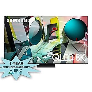 Samsung QN75Q900TS 8K Ultra High Definition Quantum HDR QLED Smart TV Bundle with Additional One Year Coverage by Epic Protect (2020)