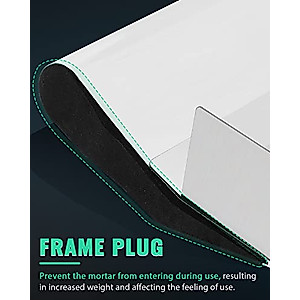 Mxmoonfree Tile Tools 24'' Large Tile Trowel 2/5" x 2/5" Square Notch Trowel Tile Adhesive Spreader, Perfect for Large Tiles Flooring & Tiling Masonry Hand Trowel