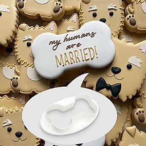 Dog Bone Cookie Cutters, Bone Shape Cookie Cutters 4 Pcs/Set, Dog Treats Cookie Cutter, Homemade Dog Biscuit Treats Cutters Plastic Different Sizes Mini Small Medium Big