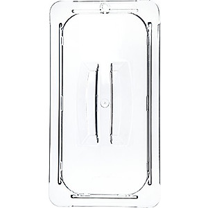 Carlisle FoodService Products 10270U07 StorPlus Third Size Polycarbonate Universal Handled Food Pan Lid, Clear