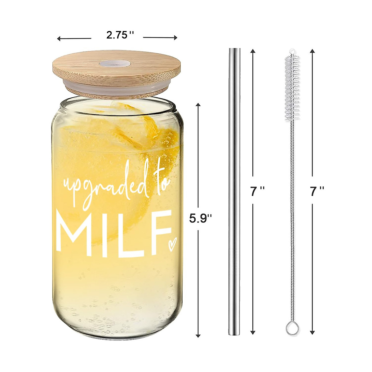 Lovearth Glass Cup, New Mom Gifts for Women - Christmas, Pregnancy Gifts for Expecting Mom, First Time Mom Gifts, Mom to Be Gifts for 1st Time Mom, Pregnant Women - Postpartum Gifts for Mom