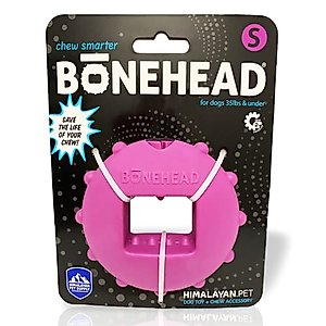 Himalayan Dog Chew Bonehead Small Dog Chew Holder, Secures Chews for Dogs, Chew Smarter and Longer, Stimulate Your Dog, Holds Yak Chews with Screw-in Fastener, 1 Dog Toy