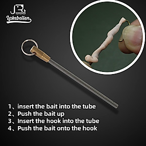 Lakebellen 4 in 1 Fly Line Clippers with Hook Sharpener File and Fishing Fast Knot Tyer with Split Rings Opener, Zinger Retractor, Magnetic Cap Clips, Upper Bait Aid Tools 4 pcs Combo for Anglers