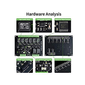 Waveshare Industrial Modbus RTU 8-ch Relay Module with RS485 Interface Multi Isolation Protection Circuits Comes with an ABS Enclosure