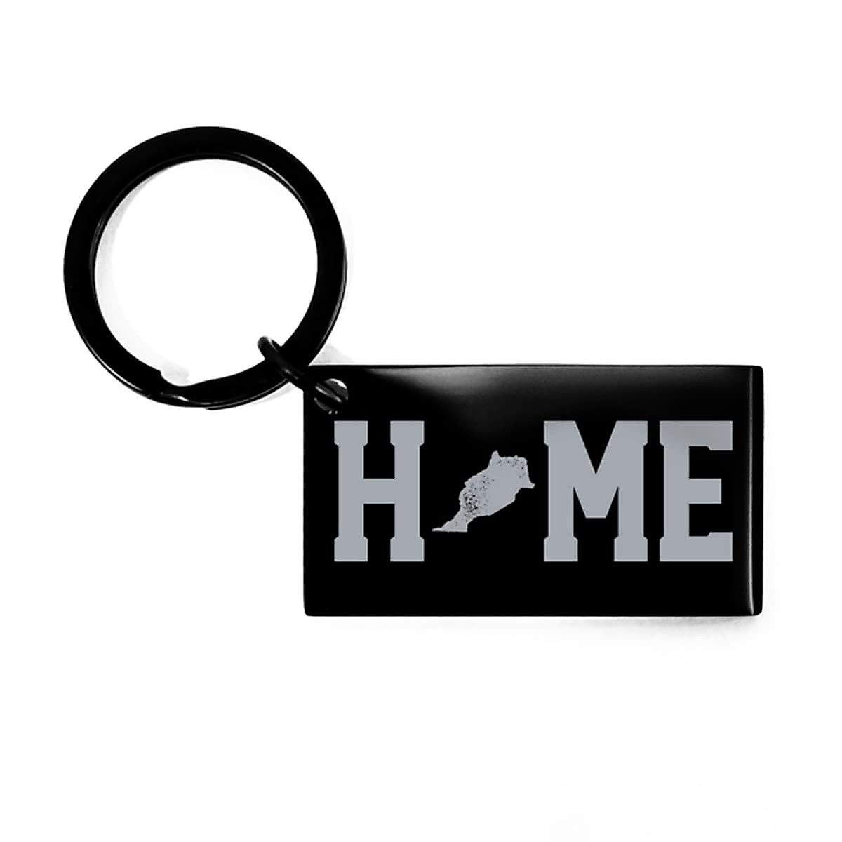 Morocco Moroccan Home Moving Away Homesick Keychain, House Key Ring, Cool Key Chain, Unique Birthday, Funny Keyring