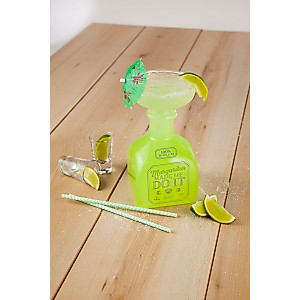 BigMouth Margarita Bottle Glass –Hilarious Glass Holds up to 32 Oz –Glass Shaped Like A Tequila Bottle,Reads,“Margaritas Made Me Do It”,Make a Great Gift for Margarita Lovers,clear (BMWG-0025),1 count