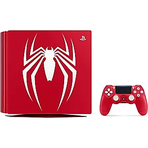 Playstation 4 Pro 2TB SSD Limited Edition Console - Marvel's Spider-Man Bundle Enhanced with Fast Solid State Drive (Renewed)