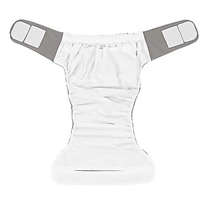 Adult Diaper Cover, Waterproof Washable Reusable Waterproof Diapers Adult Diapers Cloth Pocket Nappy Cover[Gray]