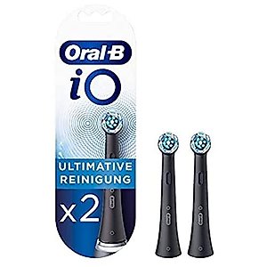 Braun Oral-B 4210201319832 iO Black Ultimate Cleaning Toothbrush Heads for Sensational Mouth Feeling 2 Pieces