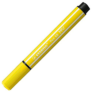 STABILO Premium Felt Tip Pen with Thick Chisel Tip Pen 68 MAX - ARTY - Pack of 24 - with 24 Different Colours