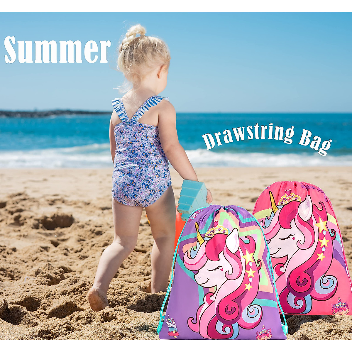 Meetbelify Unicorn Backpack for Girls School Backpacks Kids Cute Bookbag with Lunch Box,Drawstring Bag for Elementary Preschool Students 5 in 1 Pink Backpack Set