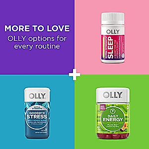 OLLY Relaxing Sleep Fast Dissolve Tablets, 3mg Melatonin, Vegan, Apple Berry - 30ct