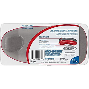 Dr. Scholl's Custom Fit Orthotic Inserts, CF 440, Red