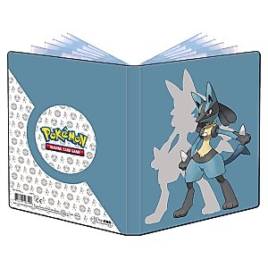 Ultra Pro Lucario 4-Pocket Portfolio for Pokémon - Protect Your Gaming Cards In a Vibrant Full-Art Cover Portfolio While On The Move and Always Be Ready For Battle