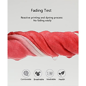 EGEN Dye Tie Yoga Socks for Women Man Novelty Print Non Skid Socks Non Slip Grip for Pilates Barre Ballet Sport (Red)