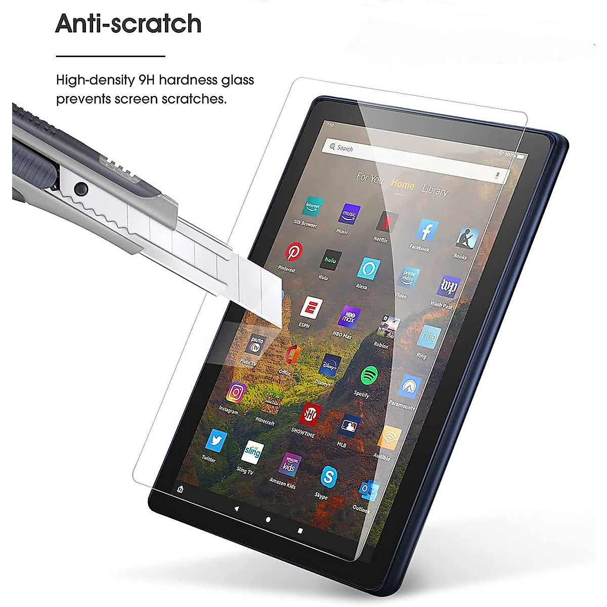 TiKeDa (3 Pack) Designed for All-New Fire HD 10 / Fire HD 10 Plus Tablet 10.1 inch (13th/11th Generation, 2023/2021 Release) Screen Protector, Tempered Glass High Definition Clear Shield