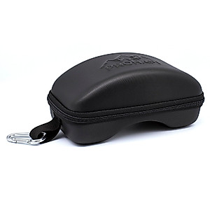 PROHAPI Snow Goggles Case, Semi Hard EVA Ski Goggles Case with Aluminum Bag Strap & High-Performance Proof Zipper - Compact & Lightweight Travel Carrying Snowboard Goggles Bag