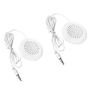 2PCS Pillow Speaker,3.5mm Jack Portable Speaker, Under Pillow Speaker Compatible with Almost All Audio Devices with 3.5 mm Jack Such as MP3, MP4, CD Player, Mobile Phone etc.