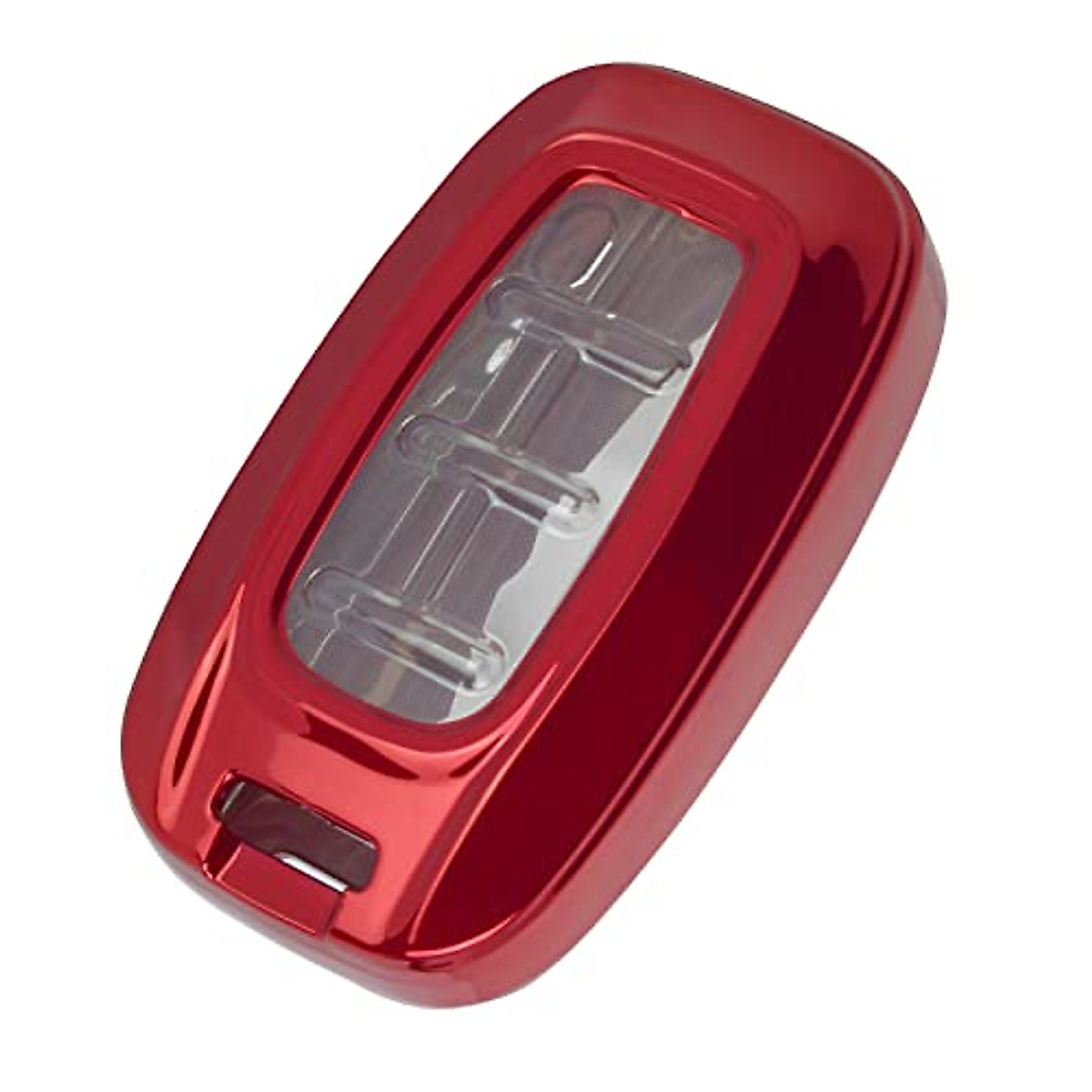 SK CUSTOM Smart Key Fob Case Red TPU Protective Cover Compatible with Chrysler Pacifica 3 5 6 7 Button Keyless Entry Remote