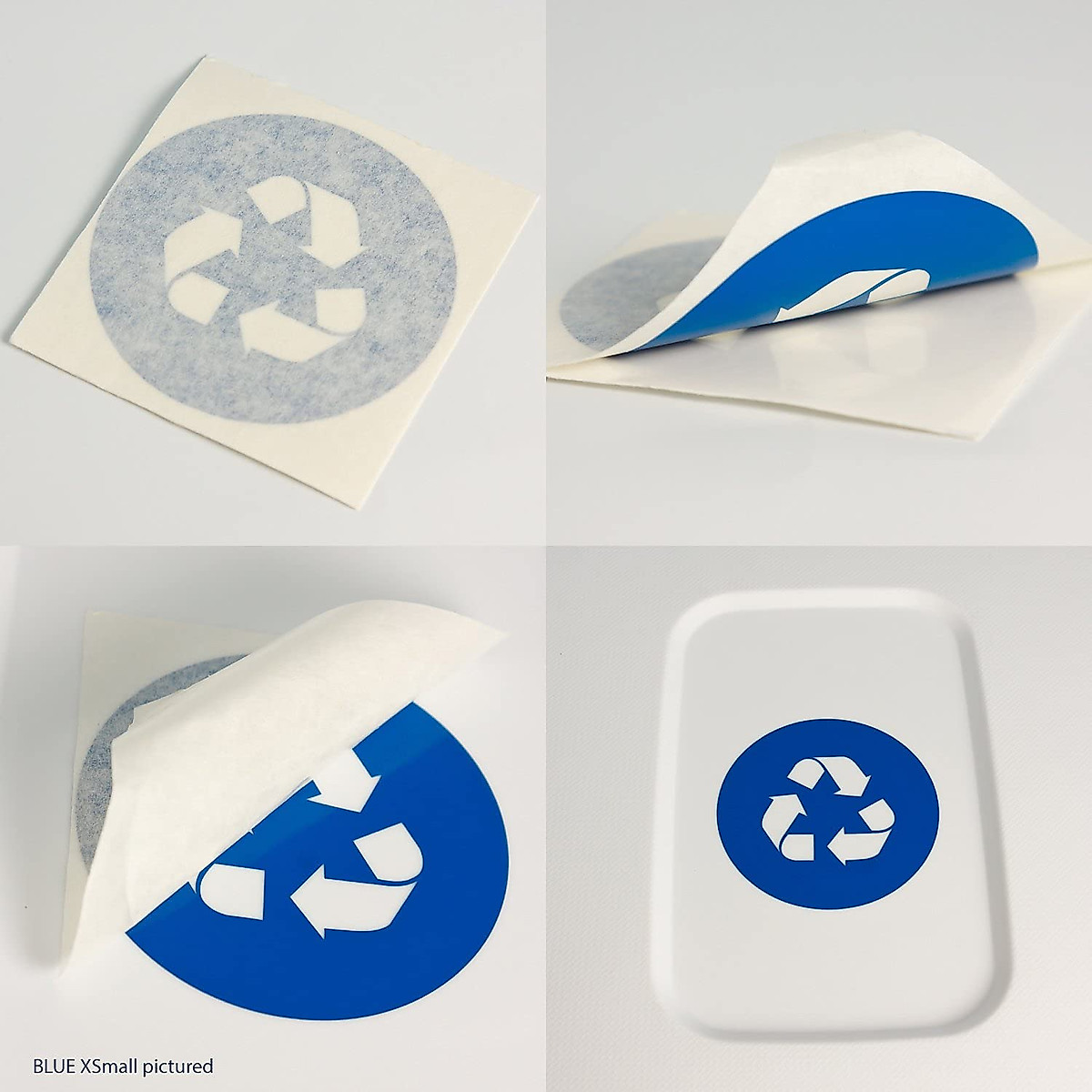 Vinyl Friend Recycle and Trash Sticker Logo Style Symbol to Organize Trash cans or Garbage containers and Bins - Contour Cut Decal Sticker (Copper, Large)