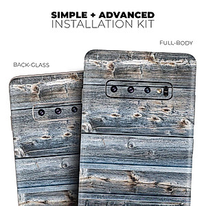 DesignSkinz Vertical Planks of Wood Protective Vinyl Decal Wrap Skin Cover Compatible with The Samsung Galaxy S20 (Screen Trim & Back Glass Skin)