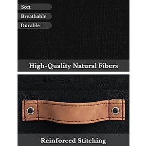 StorageWorks 13x13 Inches Storage Cube, Fabric Storage Bins with PU Handles, Collapsible Organizer Baskets for Closet, Black, 4-Pack