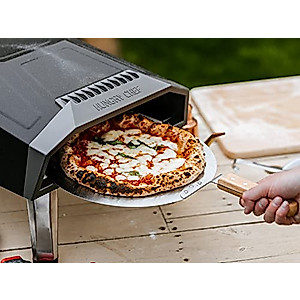HUNGRY CHEF Pizza Oven & Outdoor Grill, Pizza Accessories Including Outdoor Pizza Oven with Outdoor Thermometer, Pizza Stone for Oven, Travel Bag, & Recipe Book, Pizza Party Maker for Outdoors…
