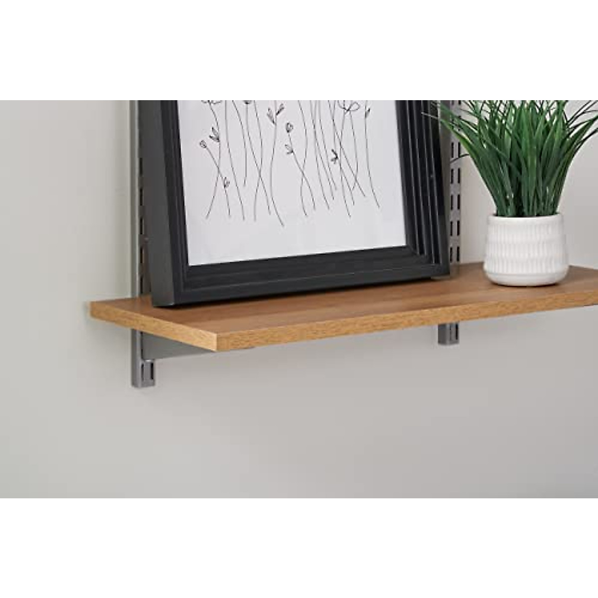 Rubbermaid 12"x24" Decorative Board, Golden Oak, Adjustable Shelf, Wood for Home/Garage Storage/Shelving