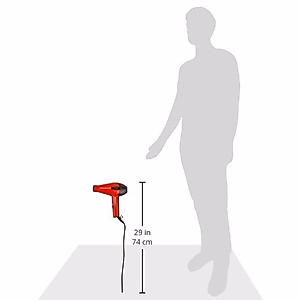 ELCHIM 2001 High Pressure Professional Hair Dryer - Red/Black , 1 Count (Pack of 1)