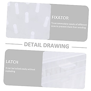 2pcs 42 42 Axis Embroidery Thread Box Bobbin Plastic Desktop