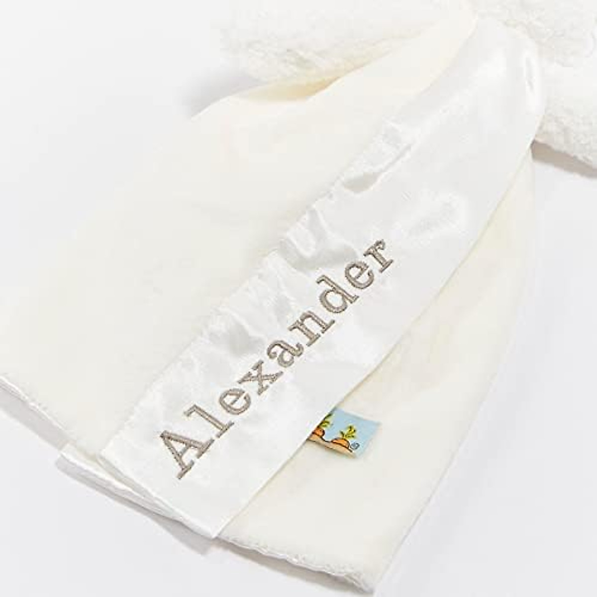 Bunnies By The Bay "Bun Bun Bunny" - 11 inch Stuffed Rabbit and Baby Blanket - Bye Bye Buddy Travel Size Baby Lovey - Super Soft Velour with Satin Lining