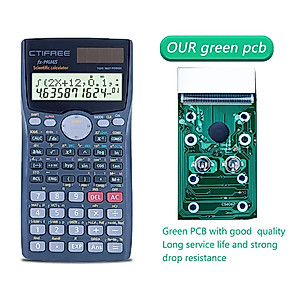CTIFREE Scientific Calculator FX-991MS College Middle School Mathematics 401 Function Calculadora Cientifica Dual Power Scientific Calculator