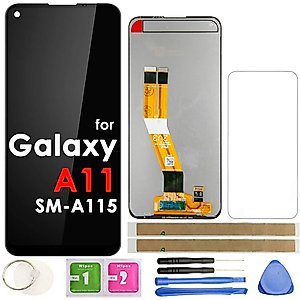 for A11 LCD Screen Replacement Touch Display Digitizer Assembly 6.4" (Black) for Samsung Galaxy A11 A115 2020 SM-A115 SM-A115M SM-A115F/DS