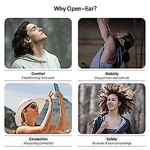 ELIBOM Bone Conduction Headphones, Bluetooth 5.2 Headset, Wireless Open-Ear Headphones, Up to 9 Hours Music&Call, IP65 Sweatproof Sports Earphones for Running, Cycling, Gym, with Arm Bag (Grey)