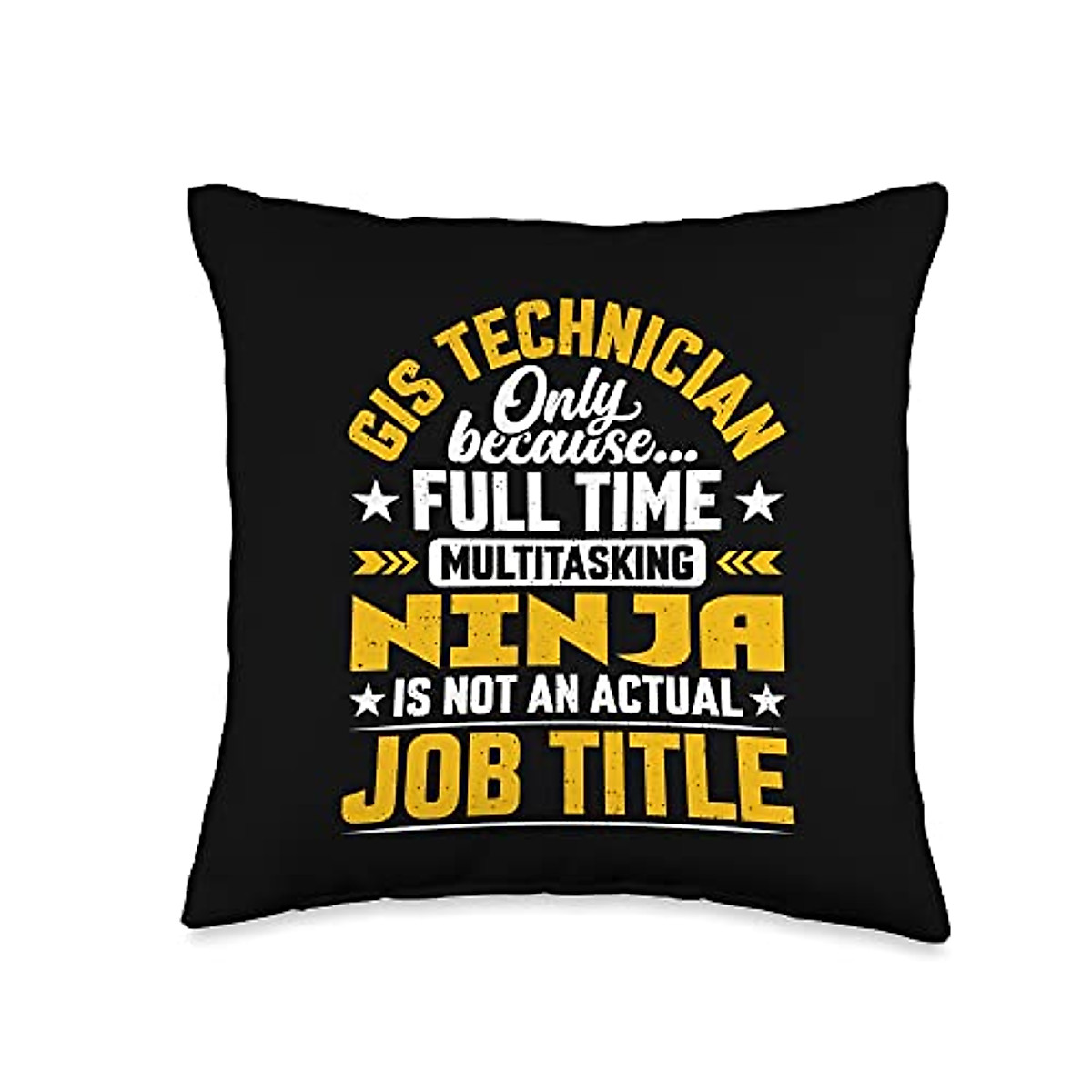 GIS Technician Job Title - Funny GIS Technologists Engineer Throw Pillow
