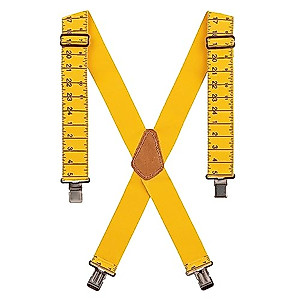 Bucket Boss - Liar’s Suspenders, Belts & Suspenders (61100), Yellow (Yardstick)