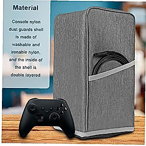 Dust Cover Anti Scratch Cover.Nylon Dust Cover Compatible with Xbox Series X Console Anti Scratch Waterproof Cover Sleeve Soft Neat Lining Dust Guard Gray