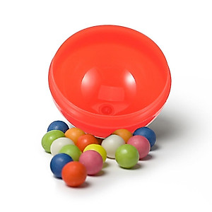 GANAZONO Small Round Capsules 60pcs 45mm Vending Machine Capsules Empty Round Colored Capsules Gumball Machines Small Containers for Christmas Prizes Party Favors