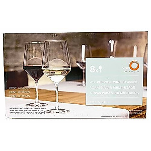 Stolzle Lausitz 8 Piece Set All Purpose Wine Glass 21.4 oz.