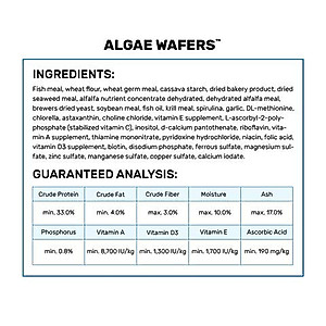 Hikari Usa Inc AHK21328 tropical Algae Wafer 8.8-Ounce