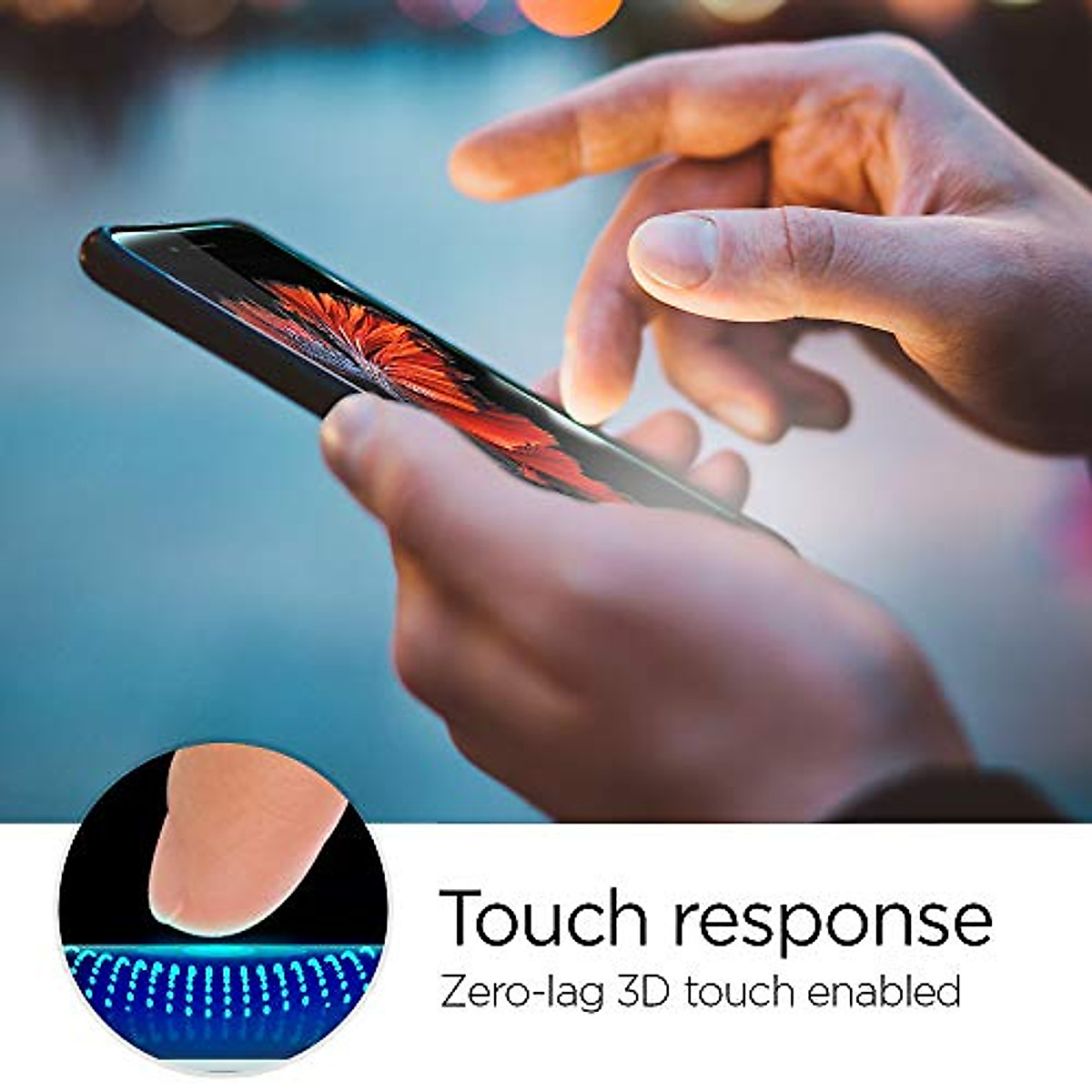 Spigen Tempered Glass Screen Protector [GlasTR EZ FIT] designed for iPhone 8 / iPhone 7 [Case Friendly] - 4.7 inch / 2 Pack