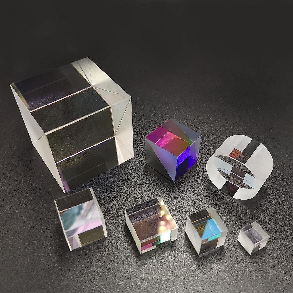 Beam Splitter Prism（BS）Optical Glass NBK7 Dichroic Prism Ratio 50:50,Precision Optical Instrument, Cube 25.4x25.4 x25.4mm Accept Customization