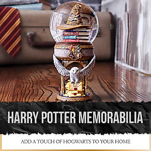 Nemesis Now Harry Potter Hogwarts Snow Globe, Officially Licensed Collectible Merchandise, Hand-Painted Resin, Features Hedwig and The Sorting Hat