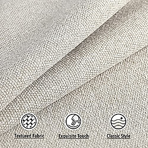 Tromlycs Chair Pads for Dining Chairs Cushions Kitchen 4 Pack Room Seat Indoor U Shaped Non Slip with Ties Set 16x17 Inch Farmhouse Light Linen