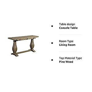 Martin Svensson Home Napa Flip Top Sofa Console Table, Reclaimed Natural