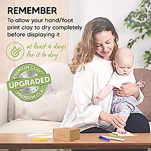 Baby Hand and Footprint Kit - Dog Paw Print Kit, Personalized Baby Footprint Kit, Baby Handprint Ornament Kit, Clay Handprint Ornament Kit for Babies, Baby Shower Gifts for Boys, Girls (with Love)