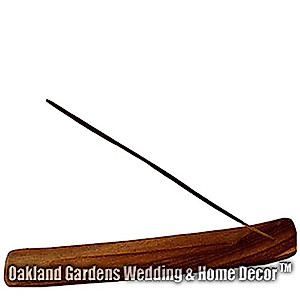 Sandalwood, Frankincense, Egyptian Musk, Mango Butter, Nag Champa, Rain - Premium Choice Natural Incense by Oakland Gardens (All 6 Incense Types + Wooden Boat)
